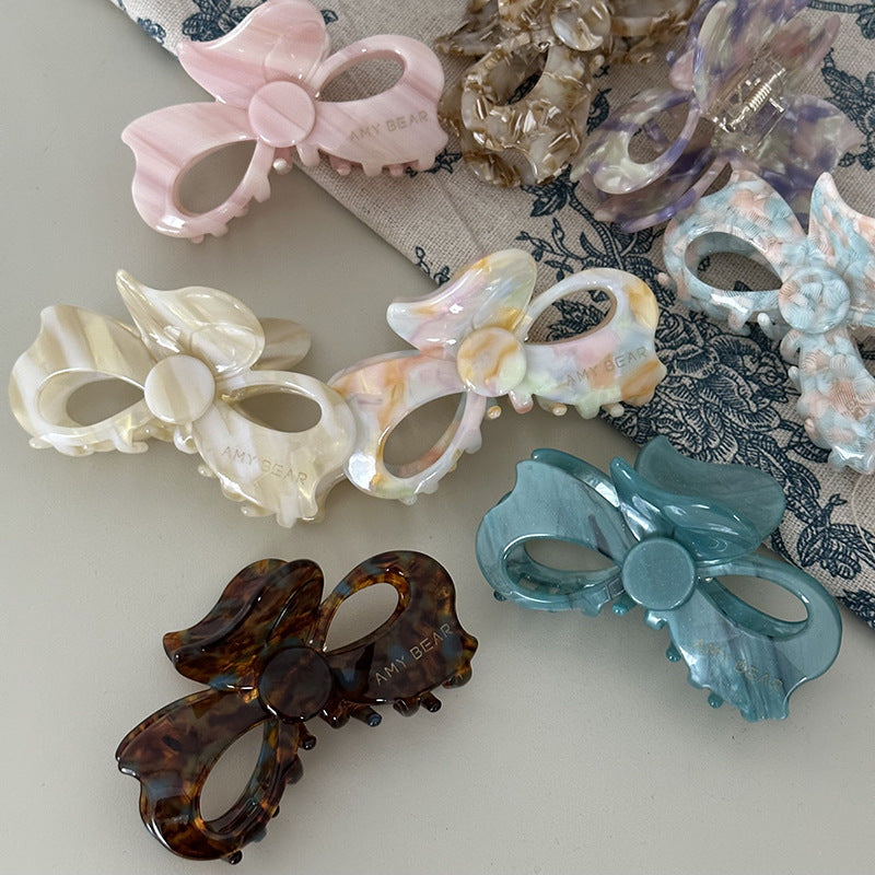 Coquette Bow Claw Clip – Girly Bow Claw Hair Accessories – Tristar Boutique