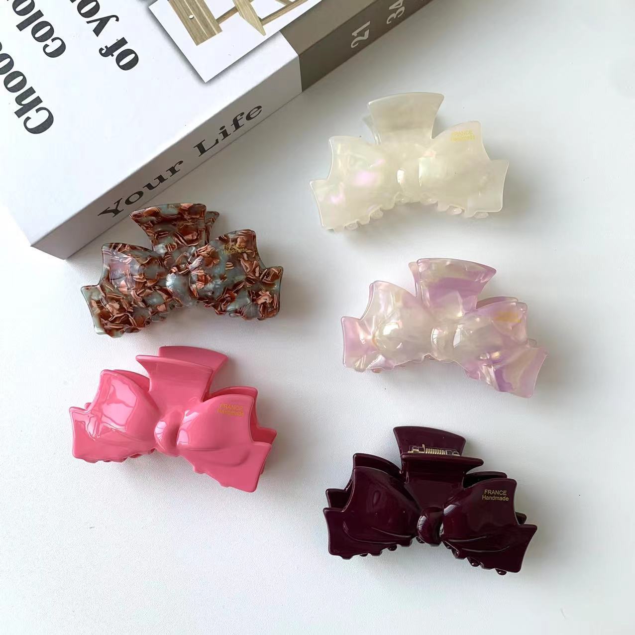 Girly Bow Claw Clips | Coquette Bow Hair Accessories | Coquette ...