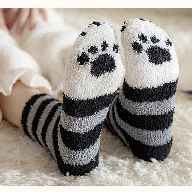 Cat Paw Fuzzy Socks – Warm, Plush & Cute Socks | Tristar Boutique
