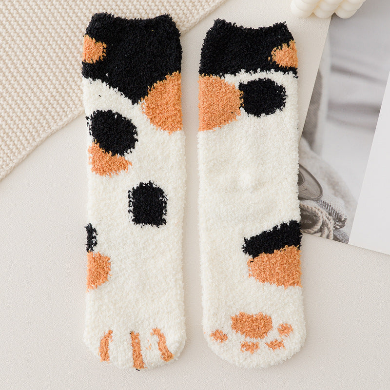 Cat Paw Fuzzy Socks – Warm, Plush & Cute Socks | Tristar Boutique