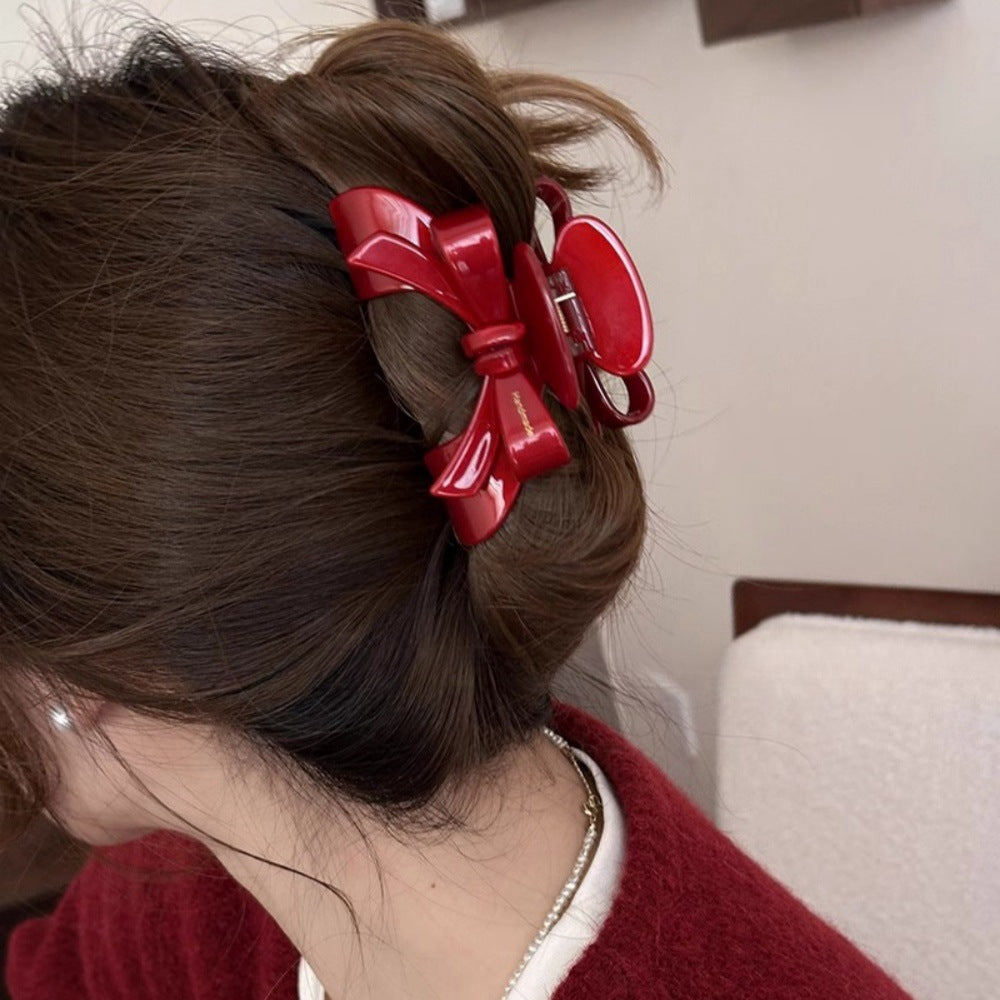 Red Bow Claw Clips | Coquette Feminine Hair Accessories – Tristar Boutique
