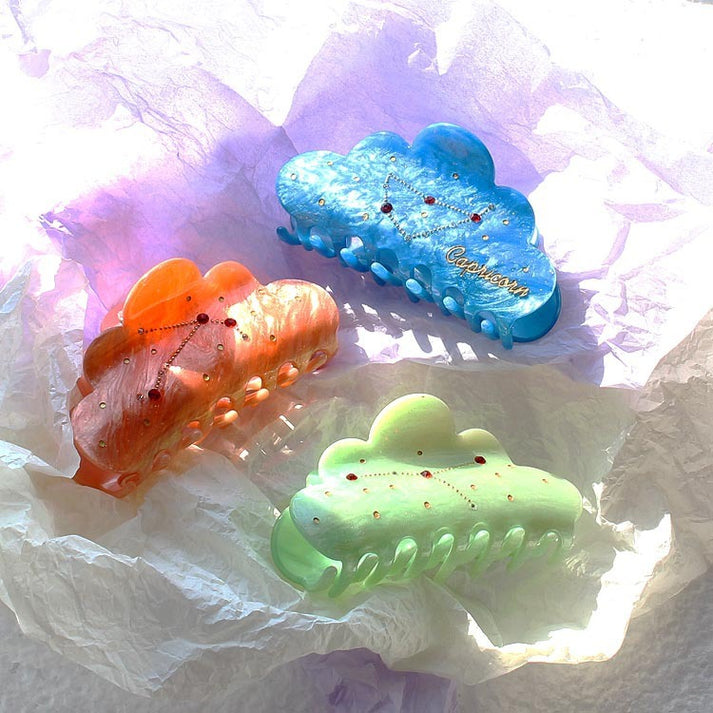 Zodiac Signs Claw Clips | Astrology Hair Accessories | Girly ...