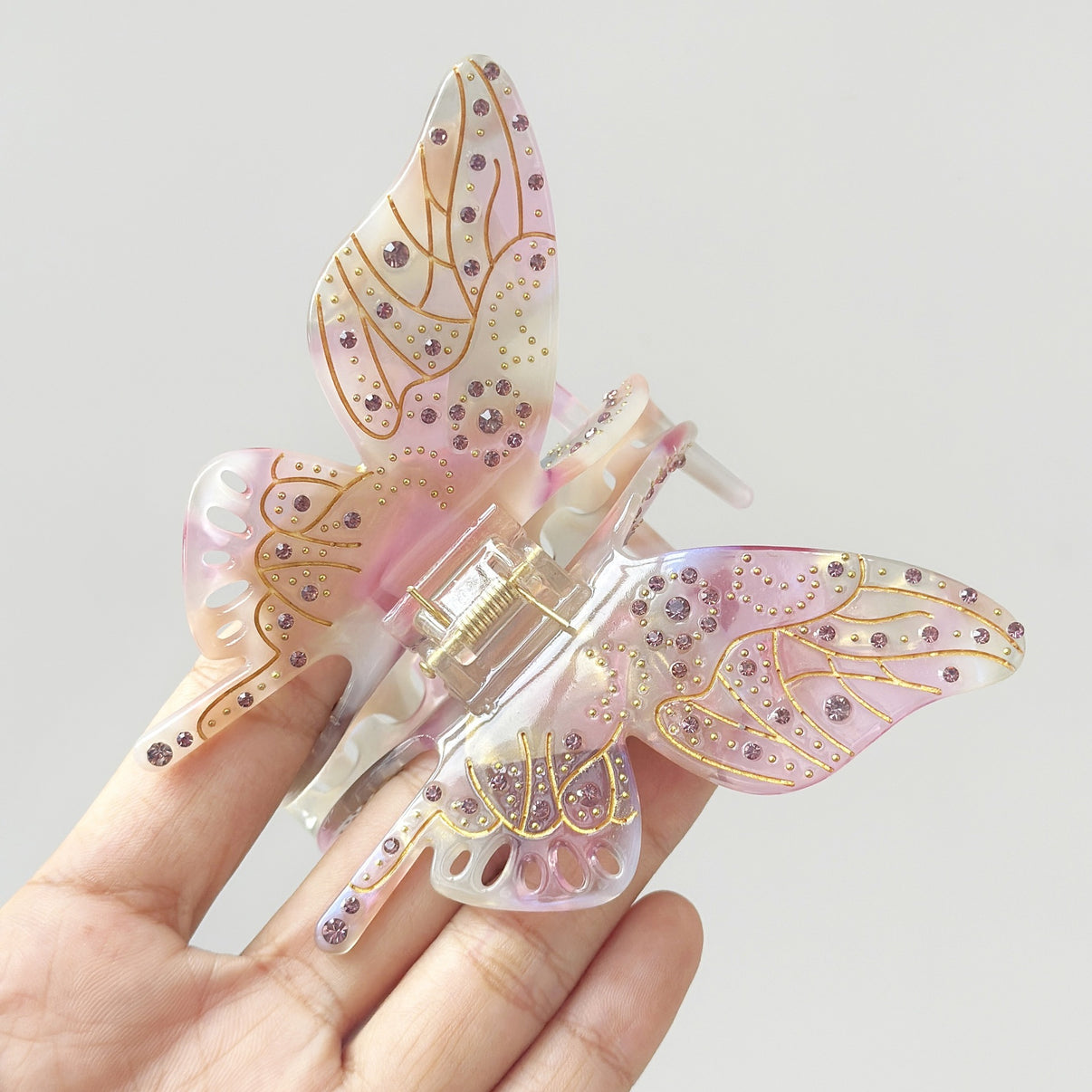 Rhinestone Fairy Butterfly Claw Clip | Cute and Giryl Hair Clip ...