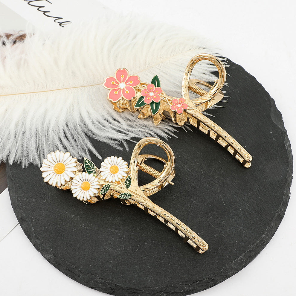 Flower Metal Claw Clip | Cute and Aesthetic Spring Hair Accessories ...