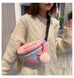 Rainbow Fanny Pack – Cute & Aesthetic Soft Plush Fanny Pack with ...
